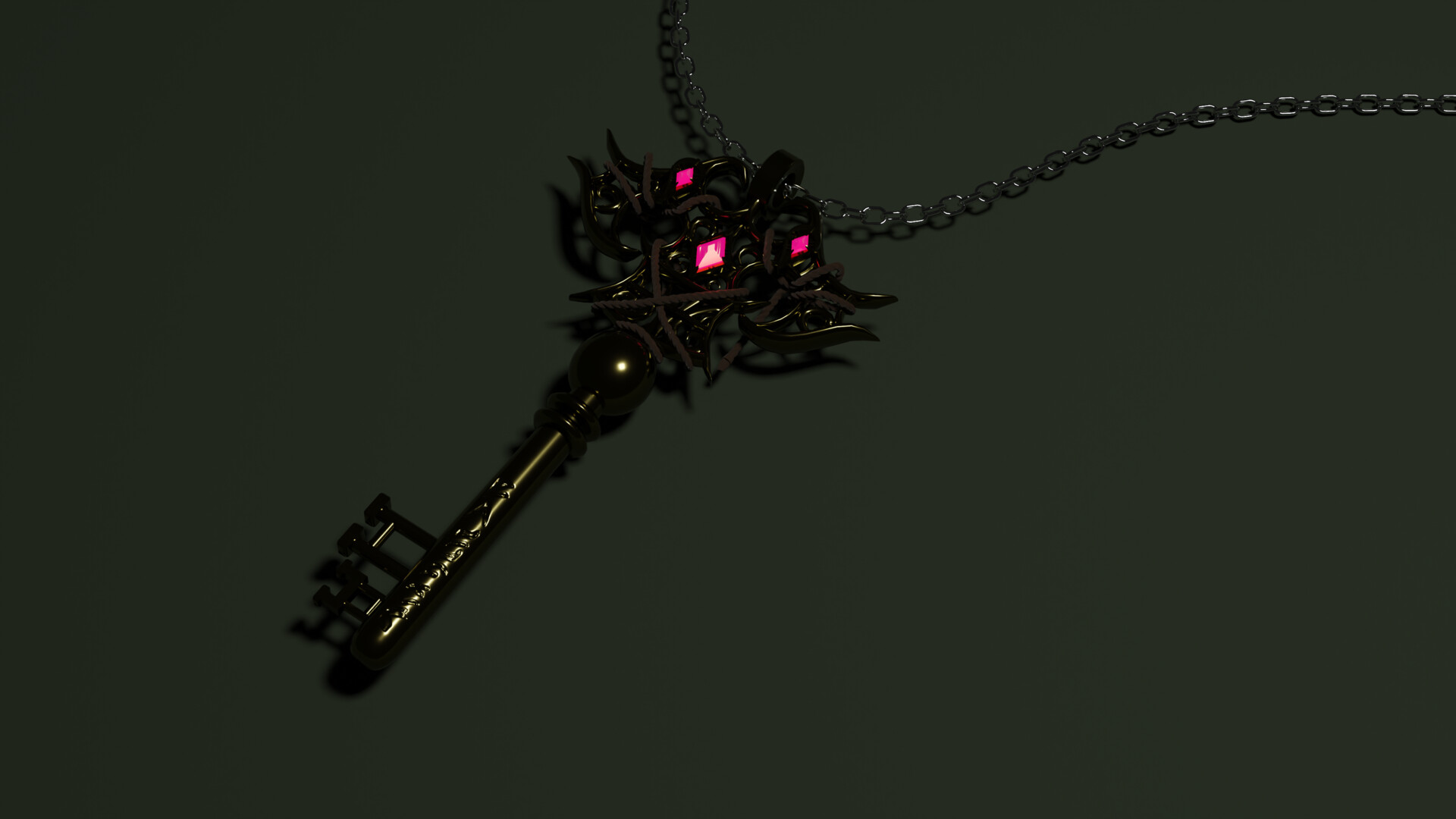 ArtStation - Chain with old key - Concept Art + 3D Visualization