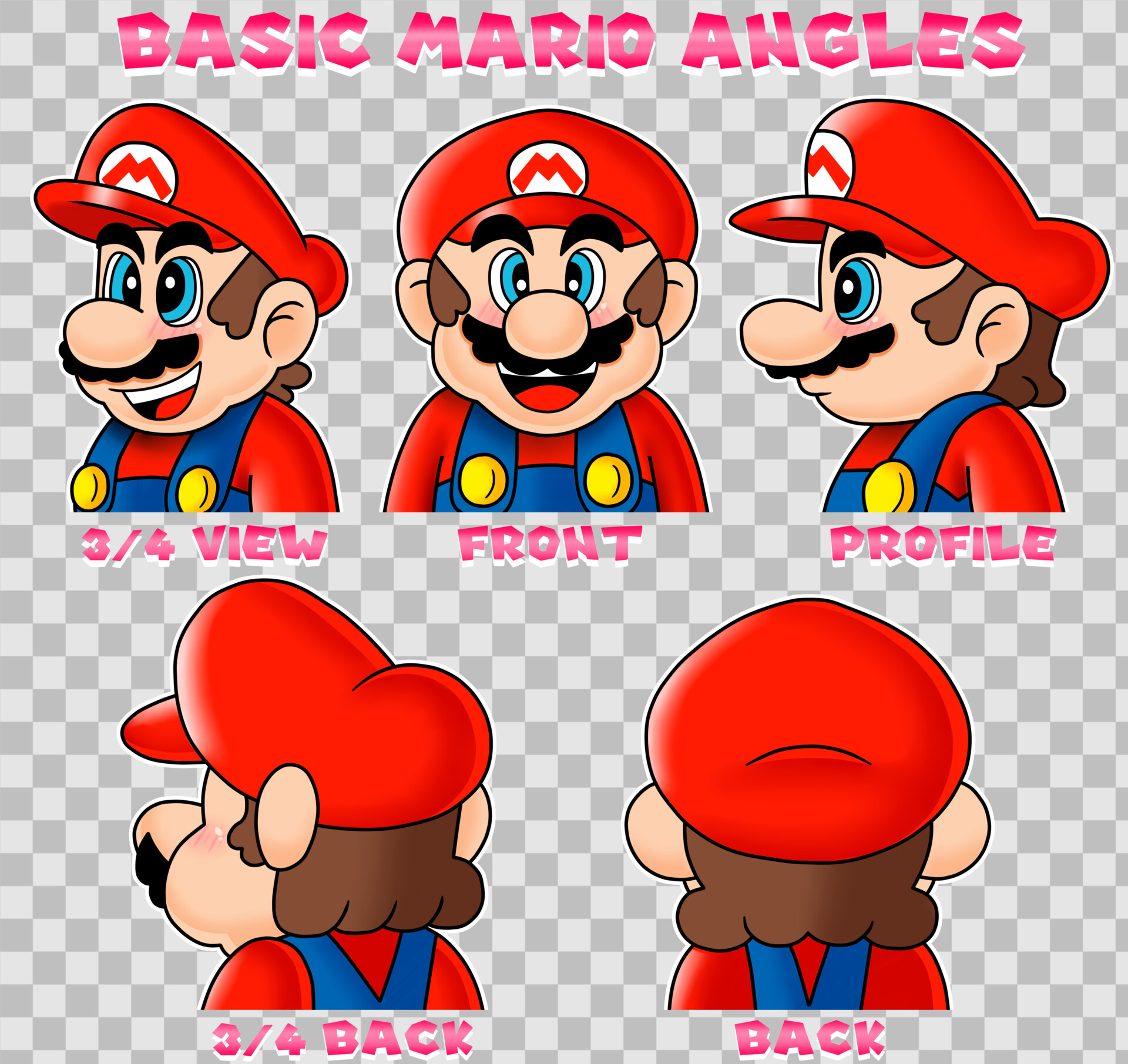 ArtStation - Mario Angles Hat & No Hat