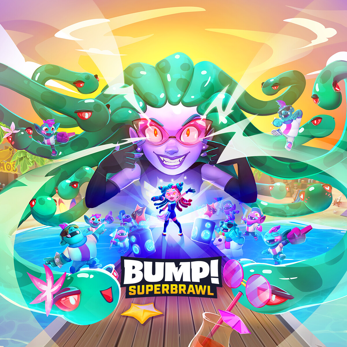 ArtStation - BUMP! superbrawl : PROMO-ART Duza et Duza Idol Season