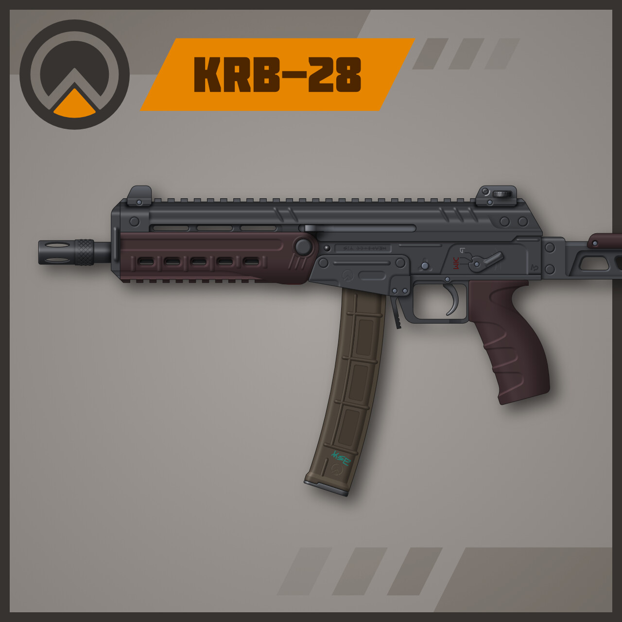 ArtStation - KRB-28 Submachine Gun