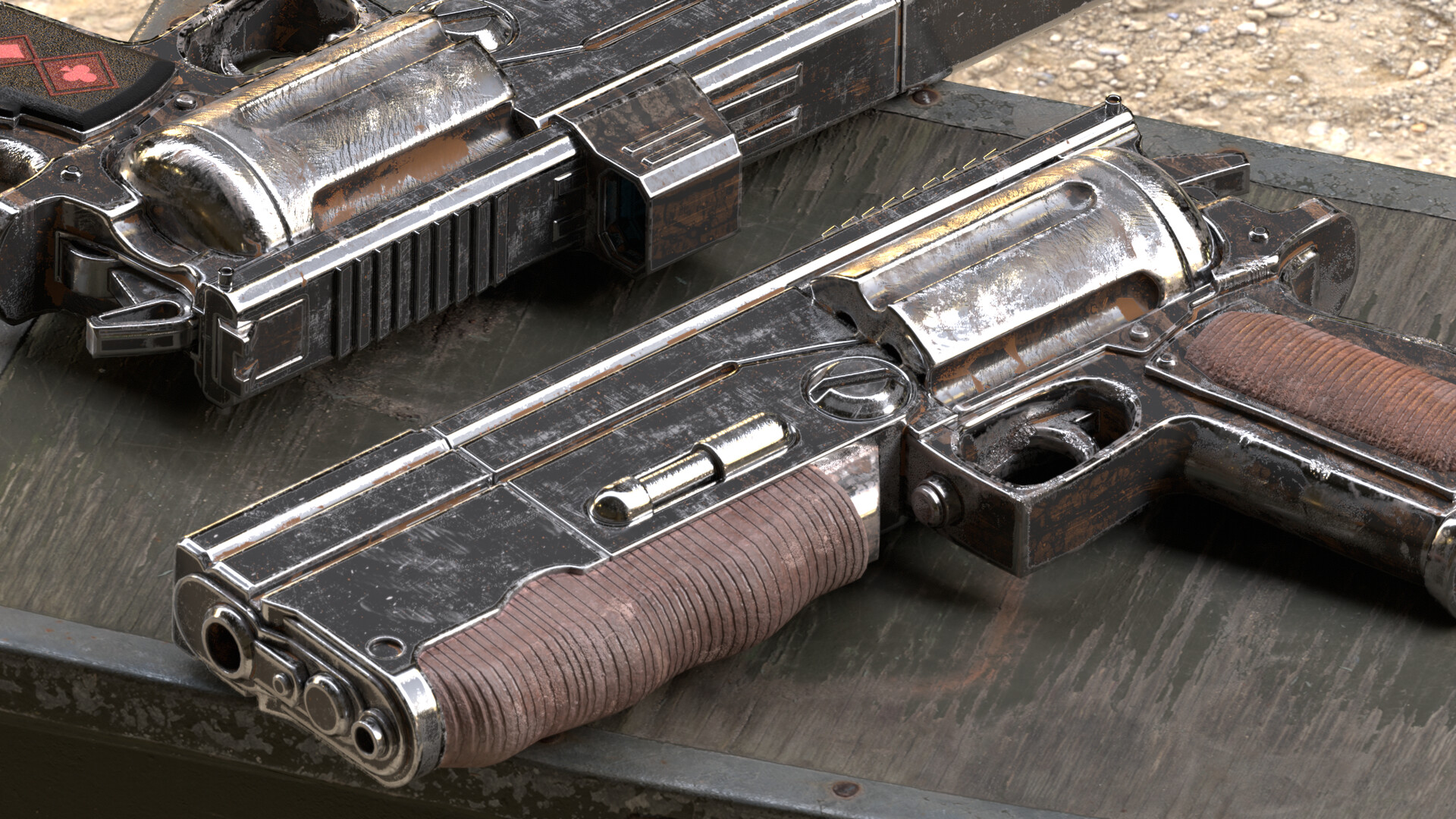 ArtStation - Classic 10MM Pistol - Fallout 2 Remake: Project Arroyo WIP