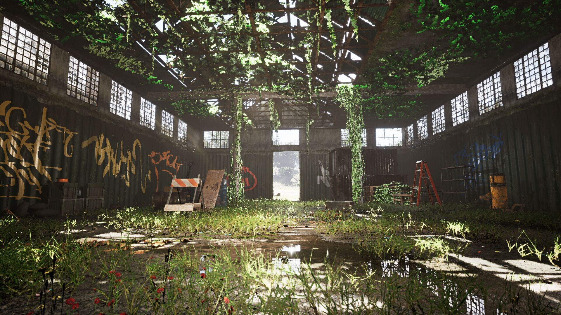 ArtStation - Displaced plant 废弃工厂