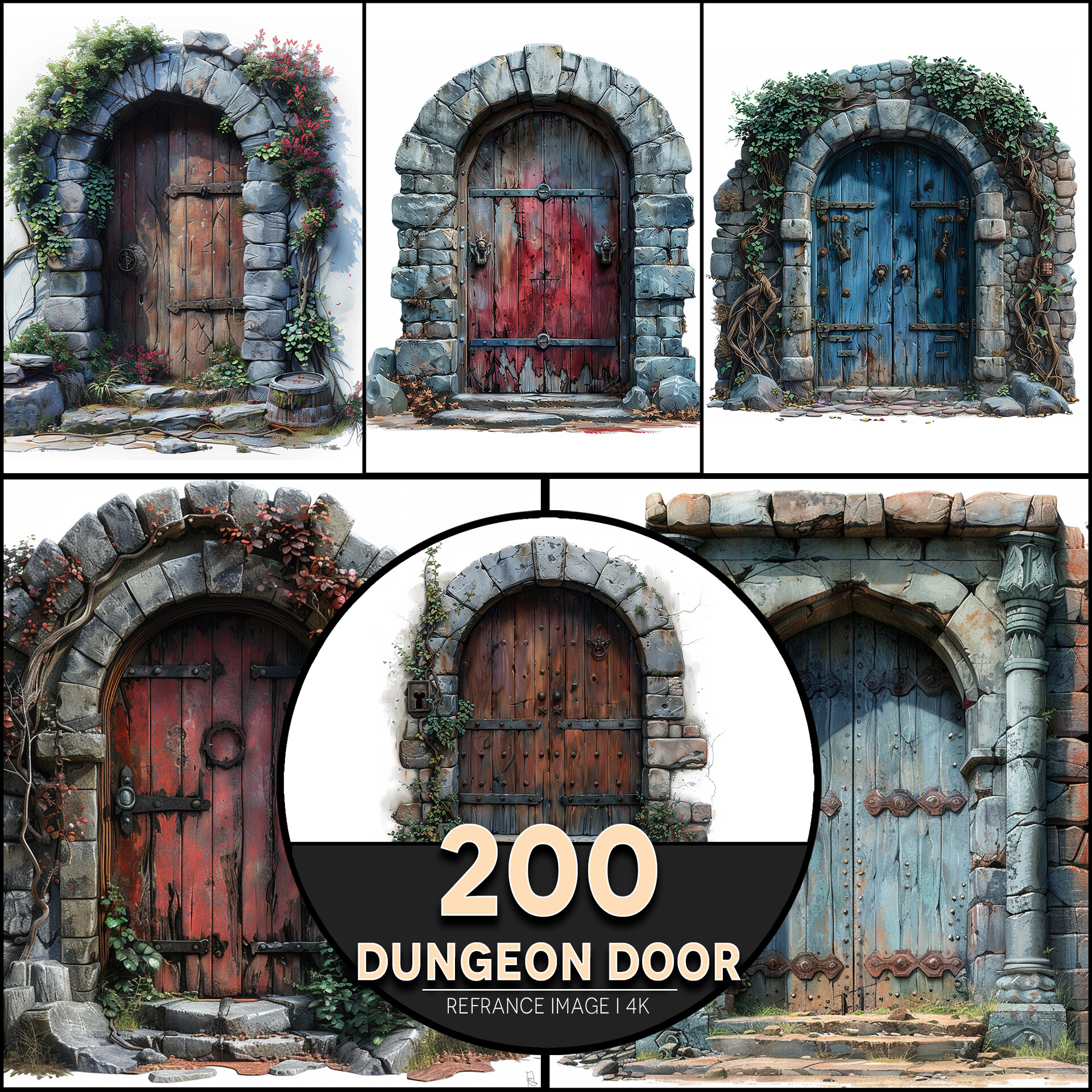 ArtStation - Dungeon Door 4K Reference/Concept Images