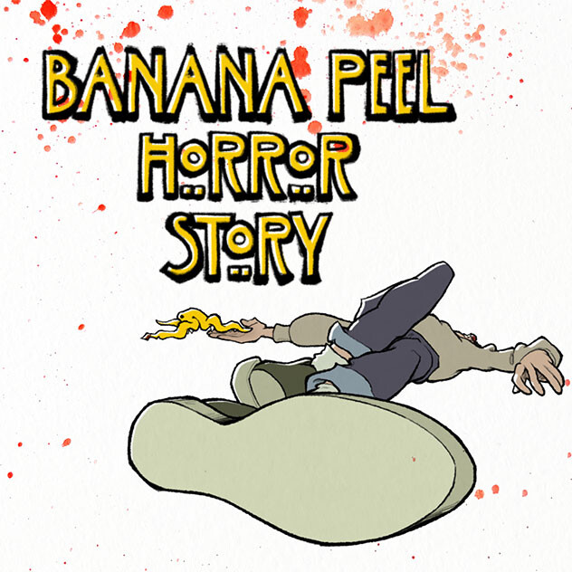 ArtStation - Banana Peel Horror Story | Ultra Short 2D Animation
