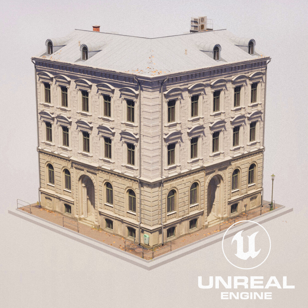 ArtStation - (UE5) Scandinavian Building Style E