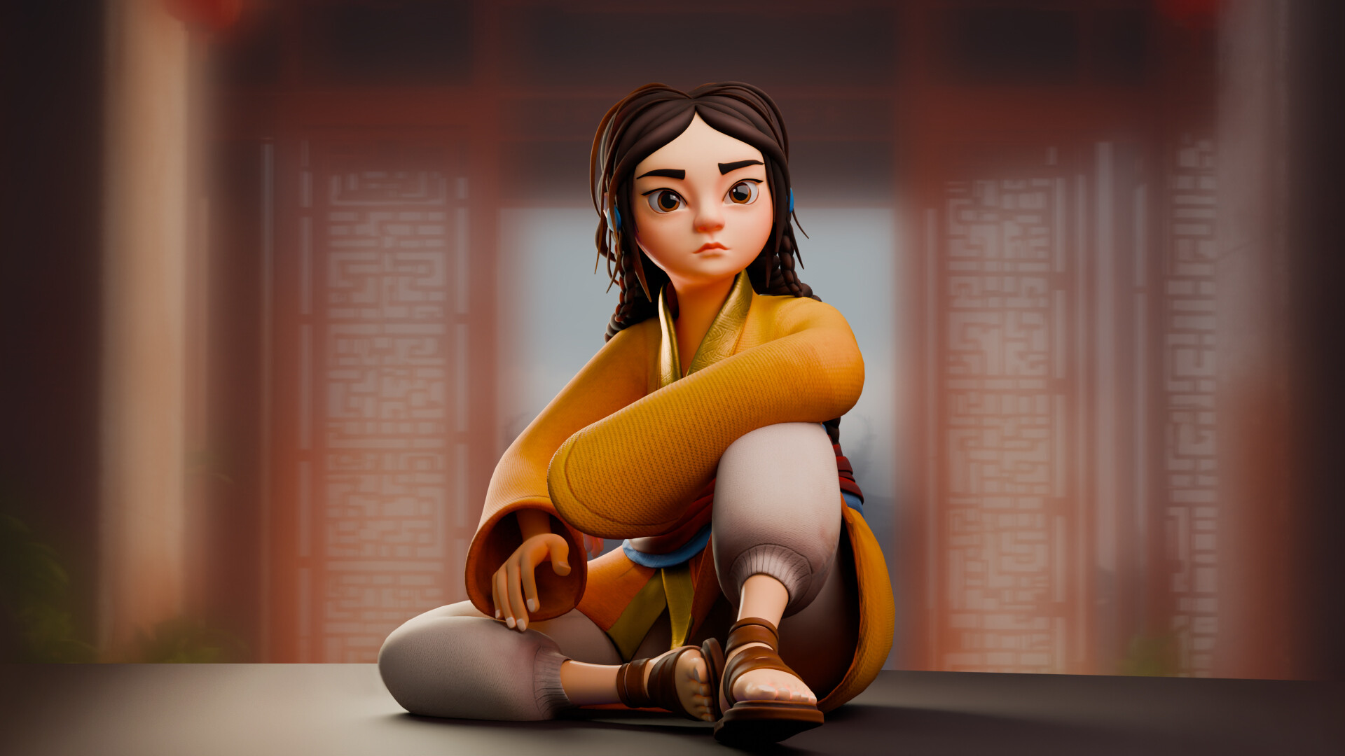 ArtStation - Monk girl