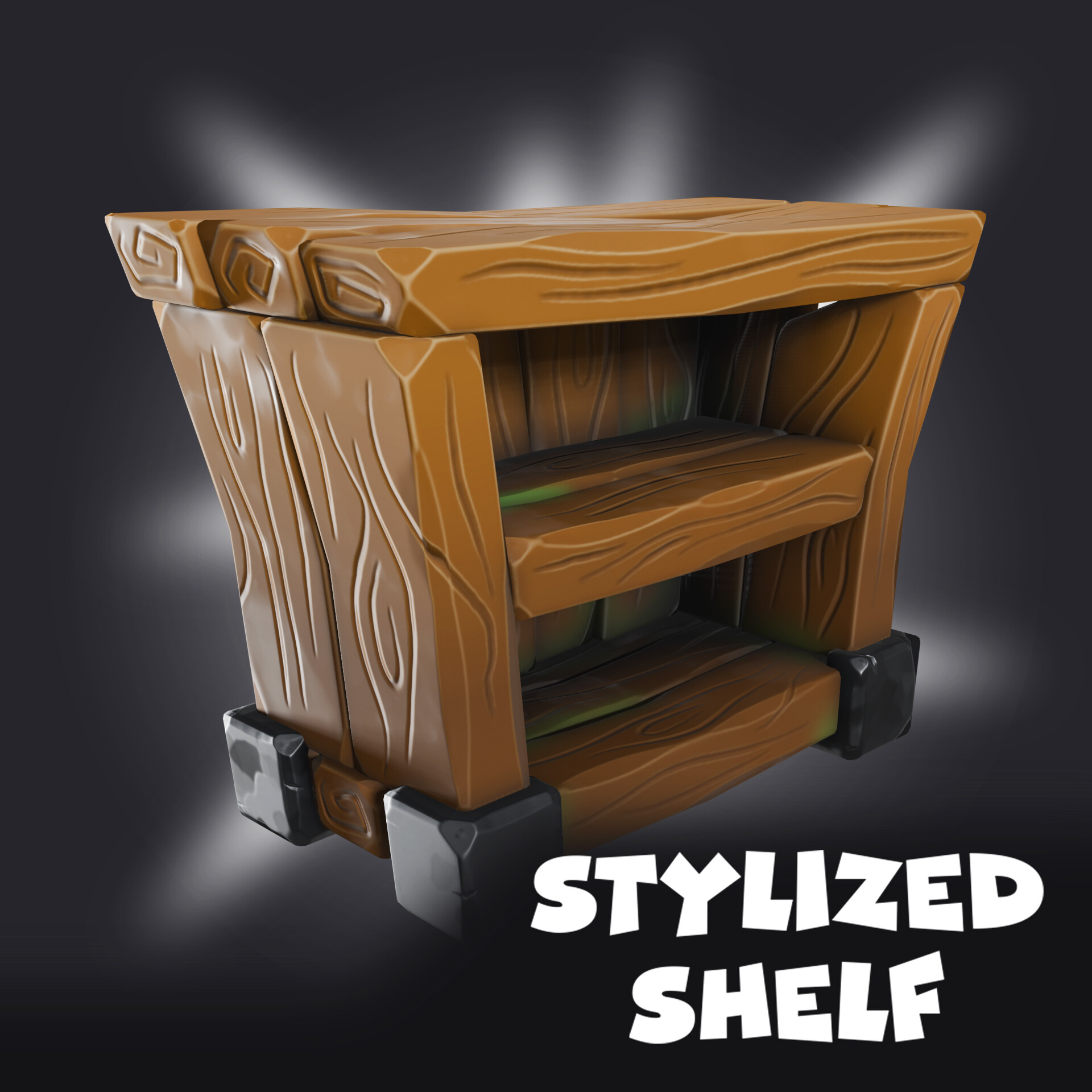 ArtStation - Stylized Shelf