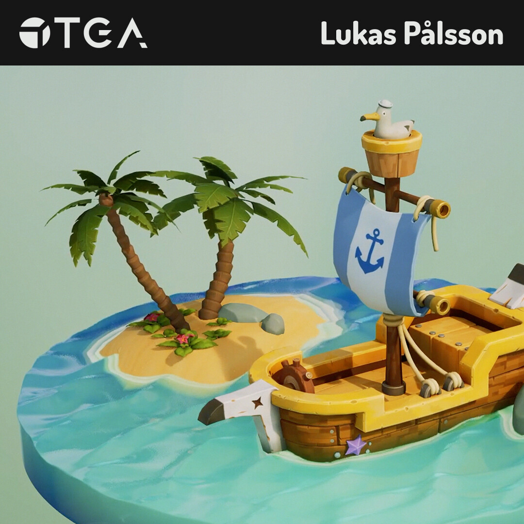 ArtStation - Stylized water shader and wind system for a Diorama ...