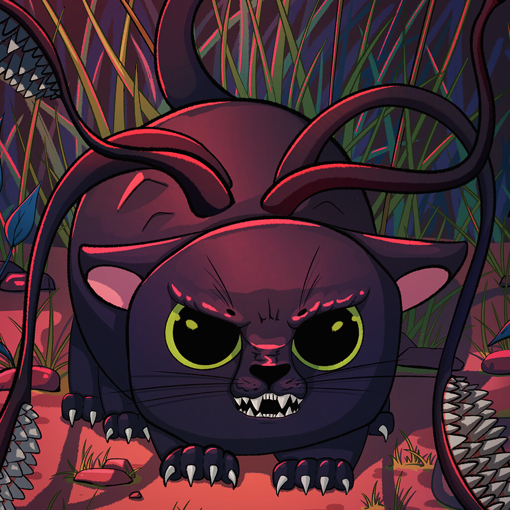 ArtStation - Displacement kitten (DnD)