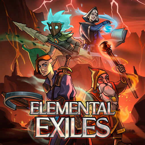 ArtStation - Elemental Exiles - Steam Capsule Art