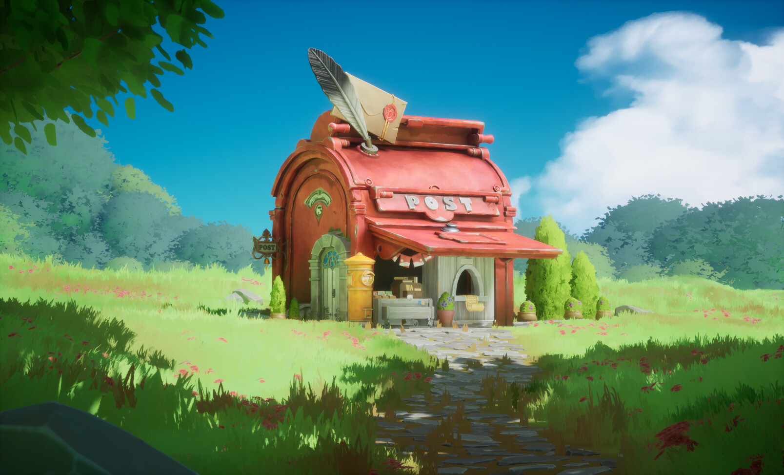 ArtStation - Stylized Post Office