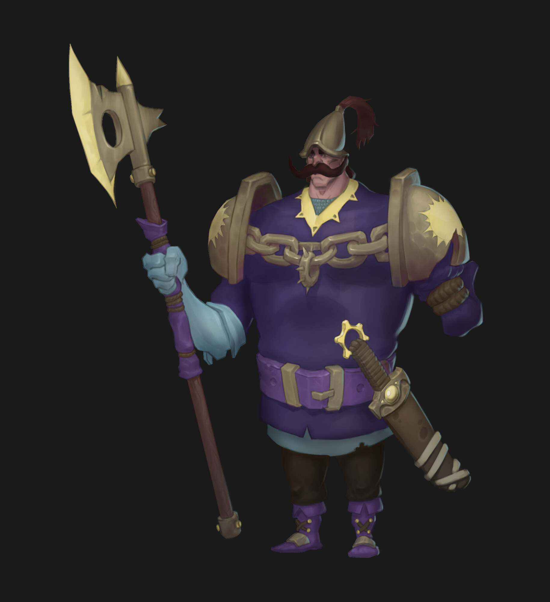 ArtStation - One-armed guardian of the sunny city