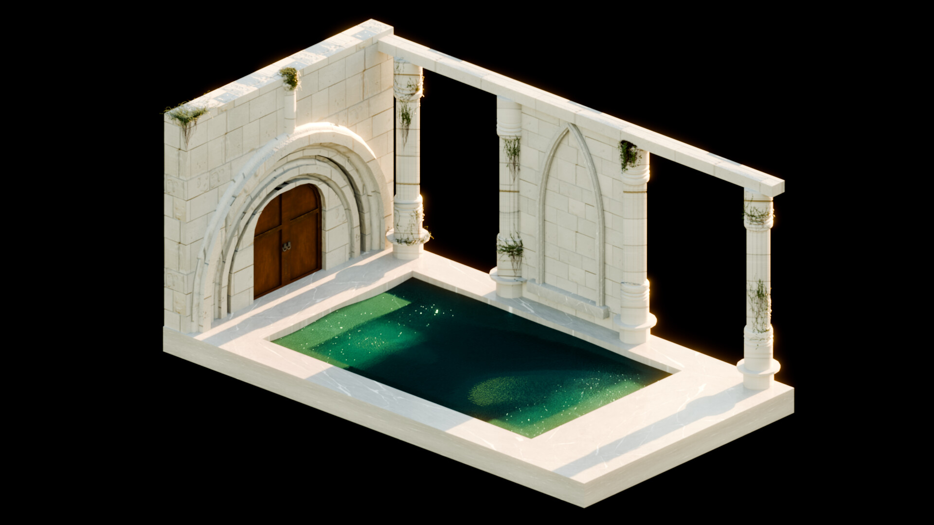 ArtStation - Greek(ish) Pool Modeling And Compositing Training