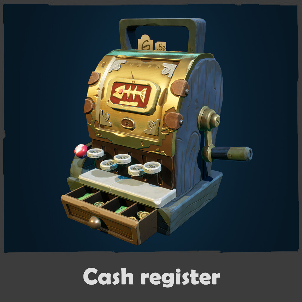 ArtStation - Stylized Cash Register
