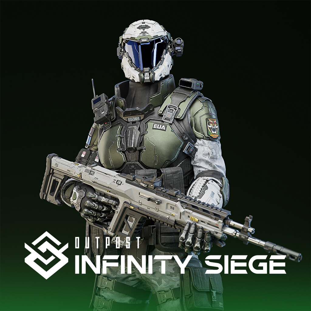 ArtStation - Outpost: InfinitySiege Tiger Squad//重装前哨 剑齿虎小队/突击兵