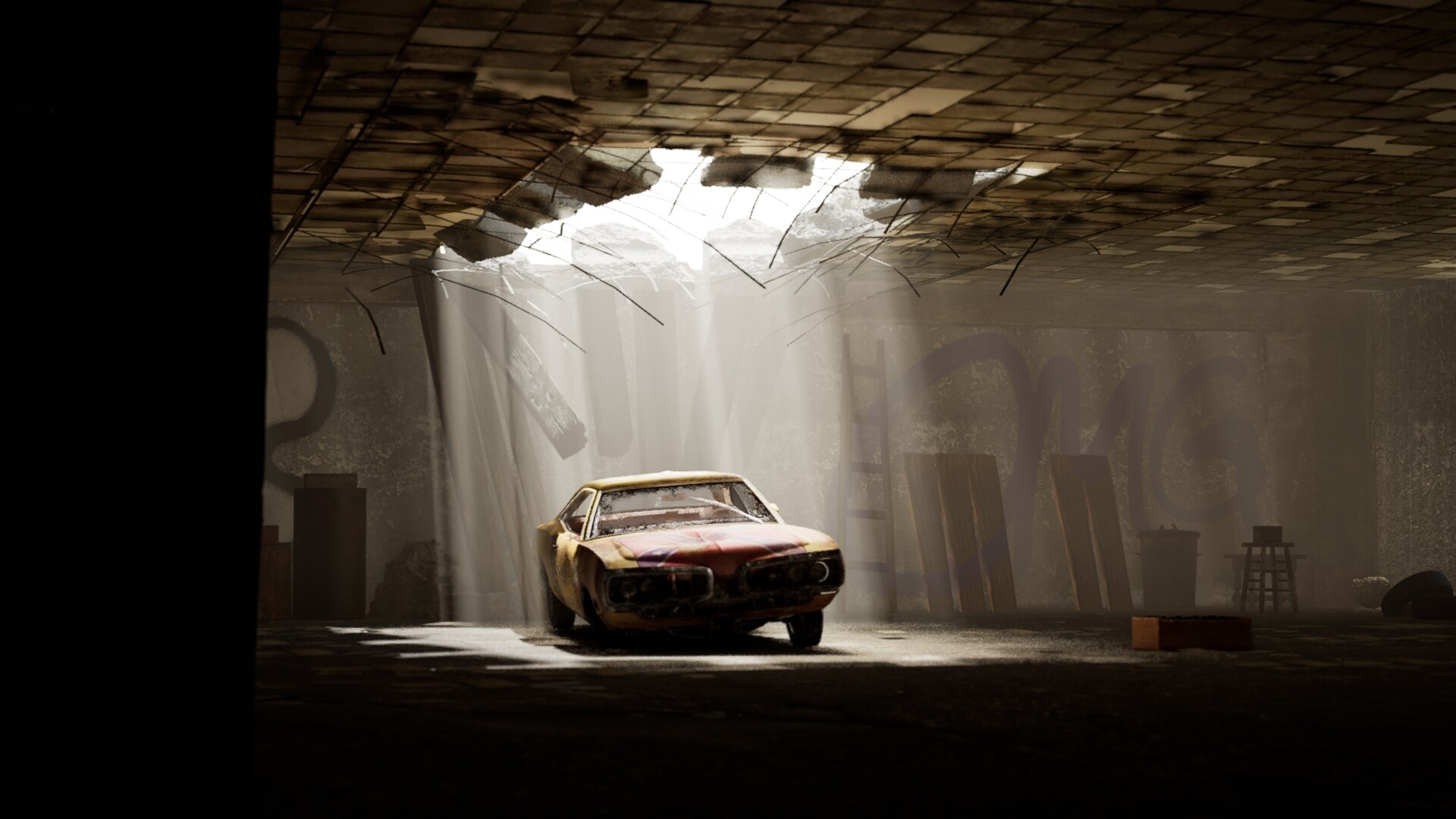 ArtStation - Abandoned Car