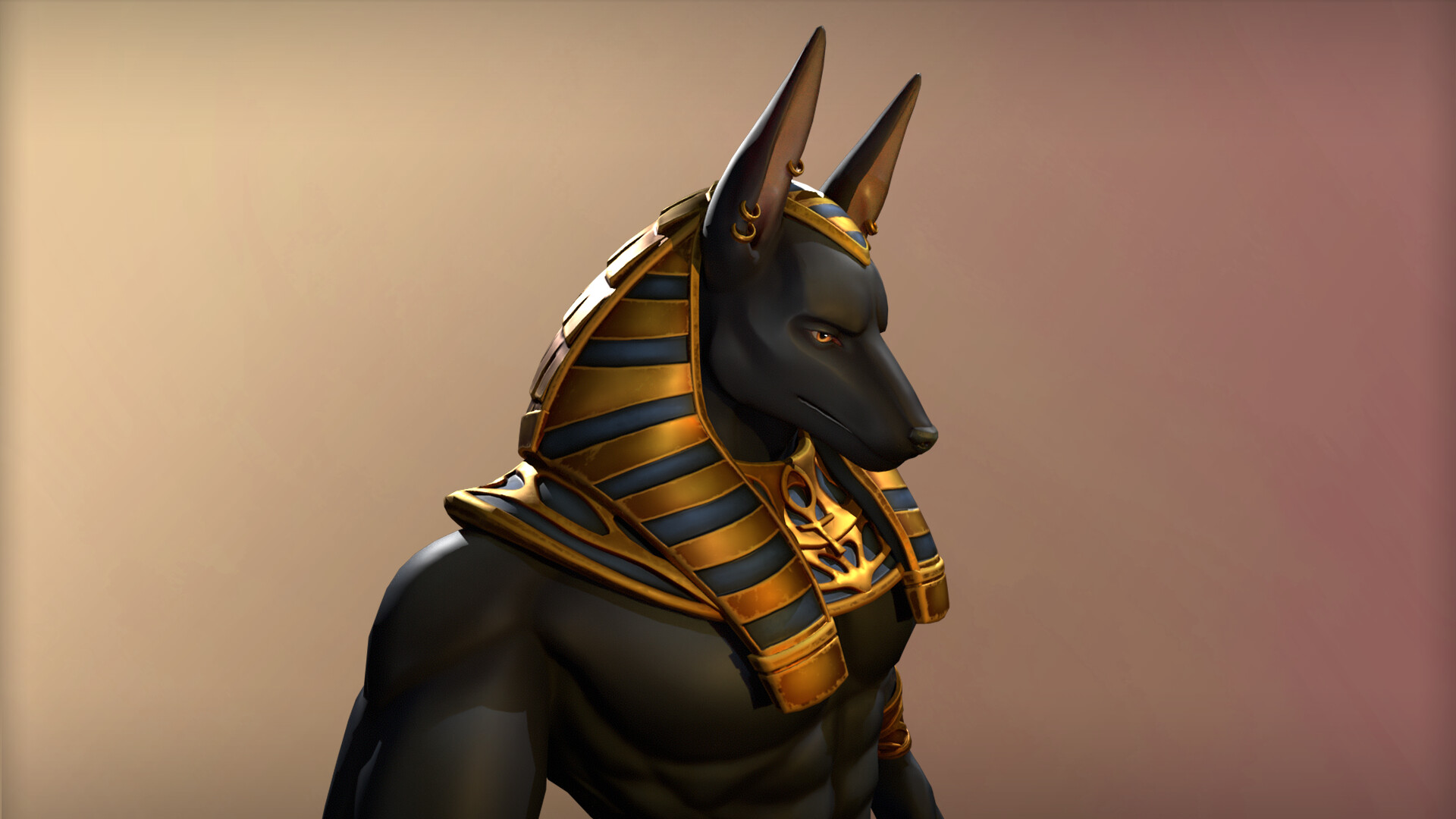 ArtStation - Stylized Anubis