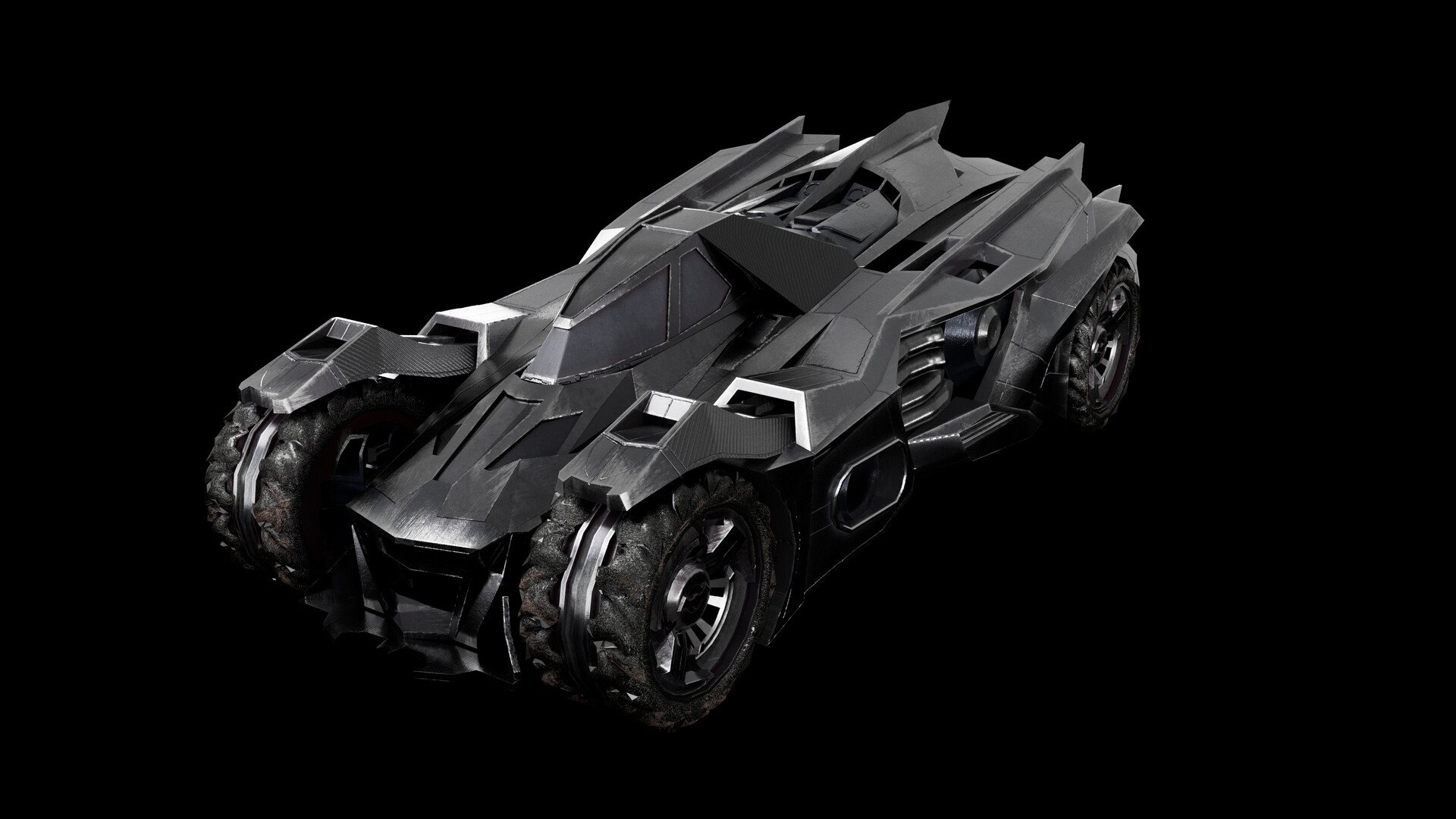 ArtStation - The Batmobile - Arkham Knight Version - Game Ready Asset