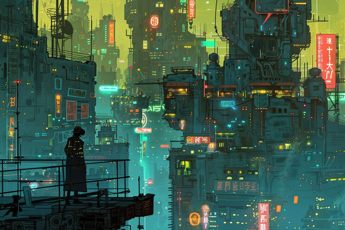 ArtStation - Cyberpunk Landscape