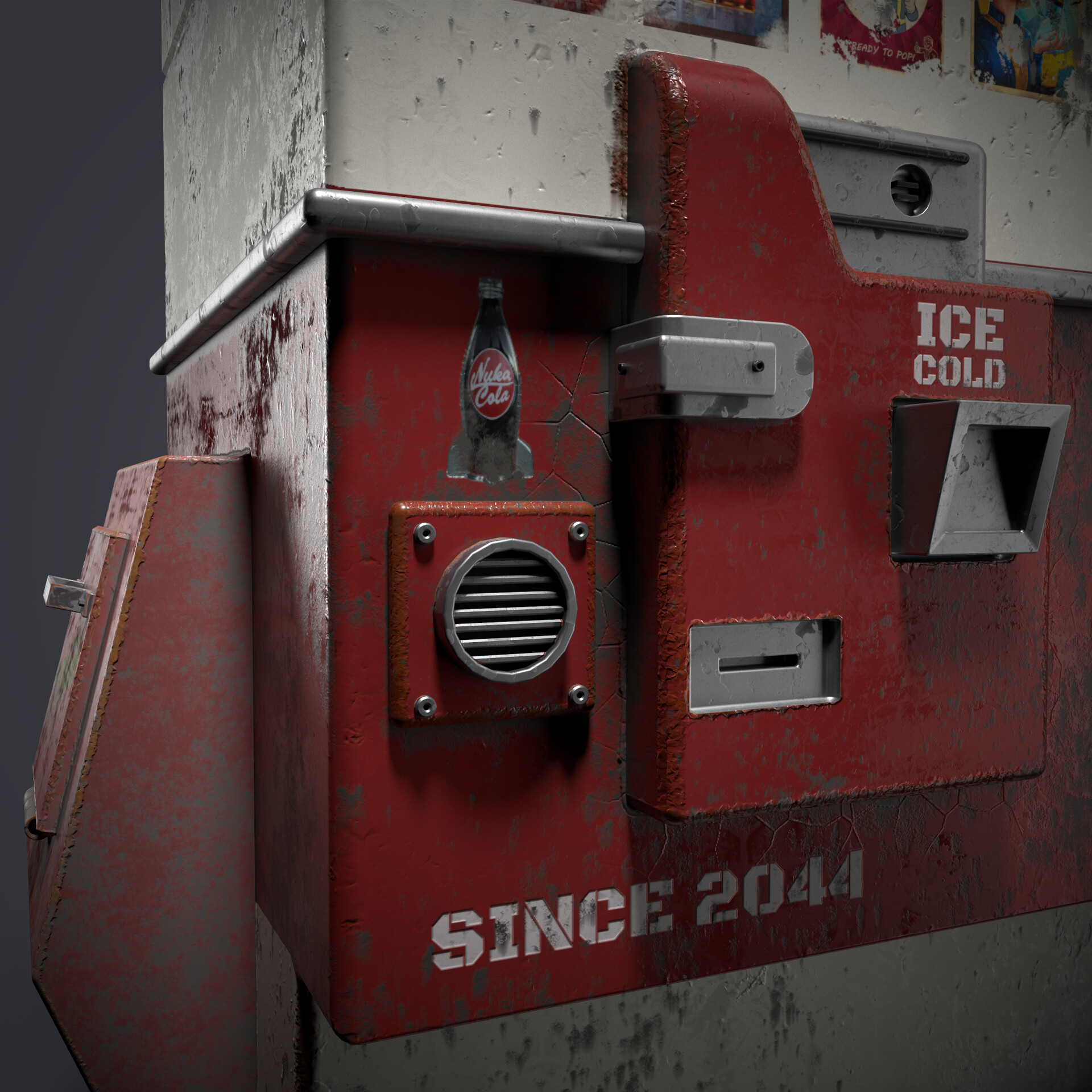 ArtStation - Nuka-Cola Vending Machine from Fallout 3