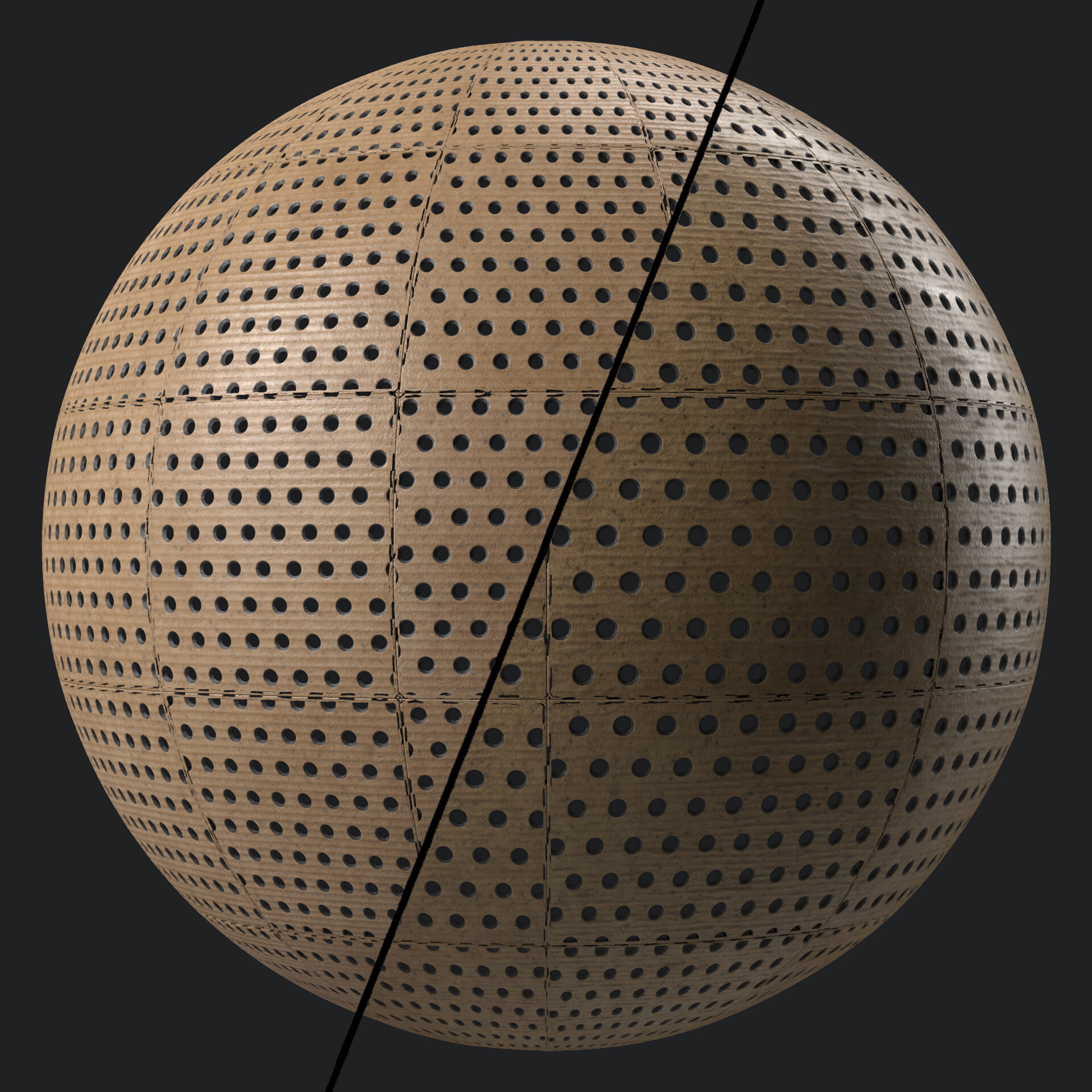 ArtStation - CardBoard Materials 05- Perforated Cardboard | Sbsar Pbr ...