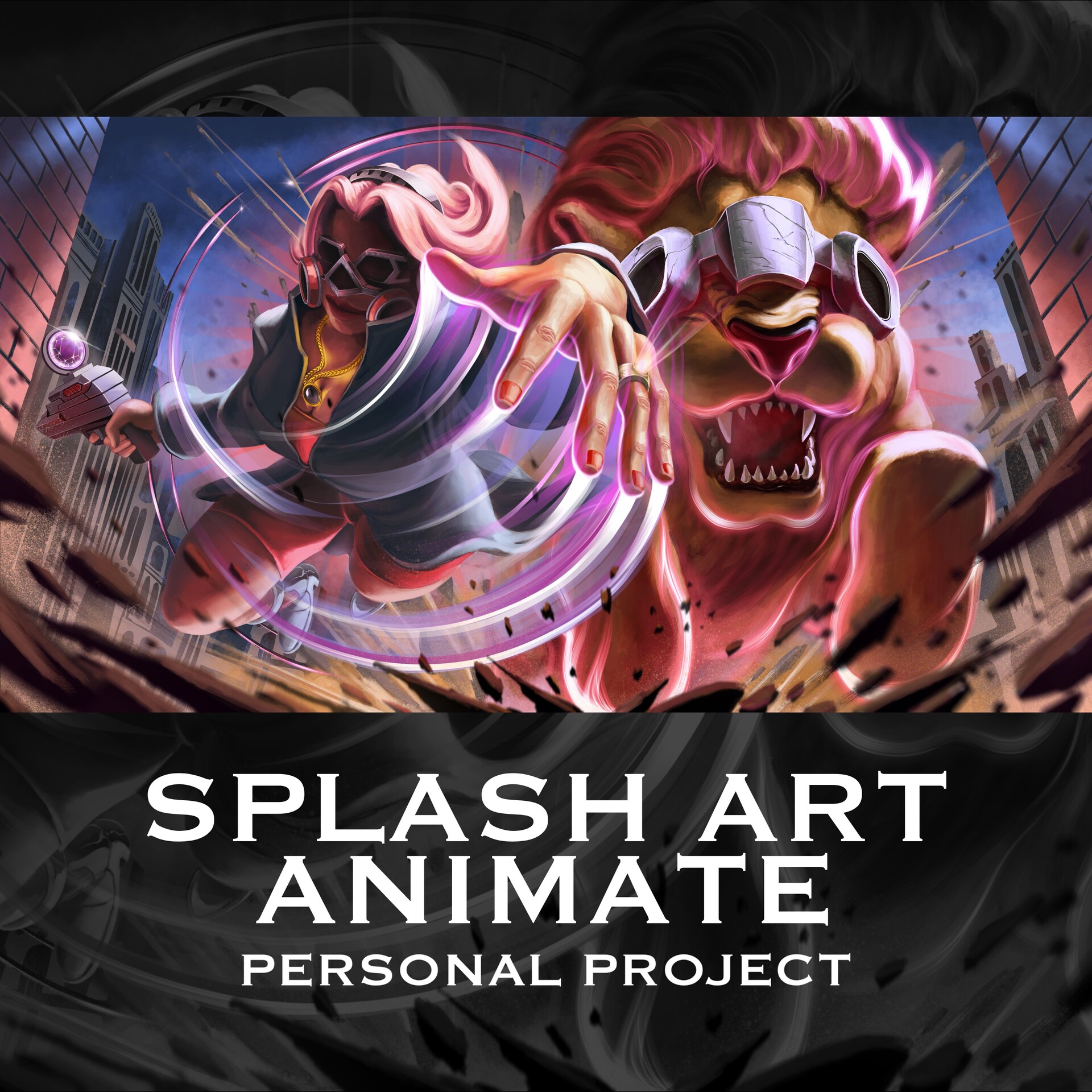 ArtStation - Splash Art Animate - Illustration Light Animate with Sound.