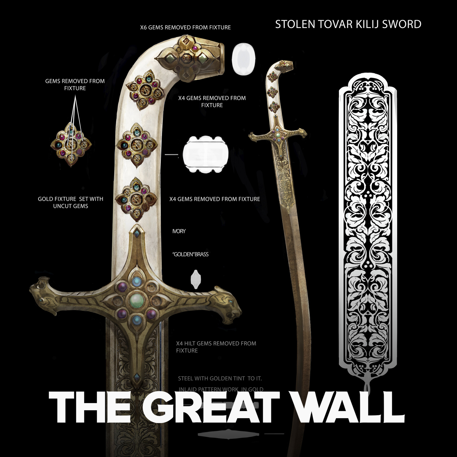 Paul Tobin Art - The Great Wall - Tovar's Swords
