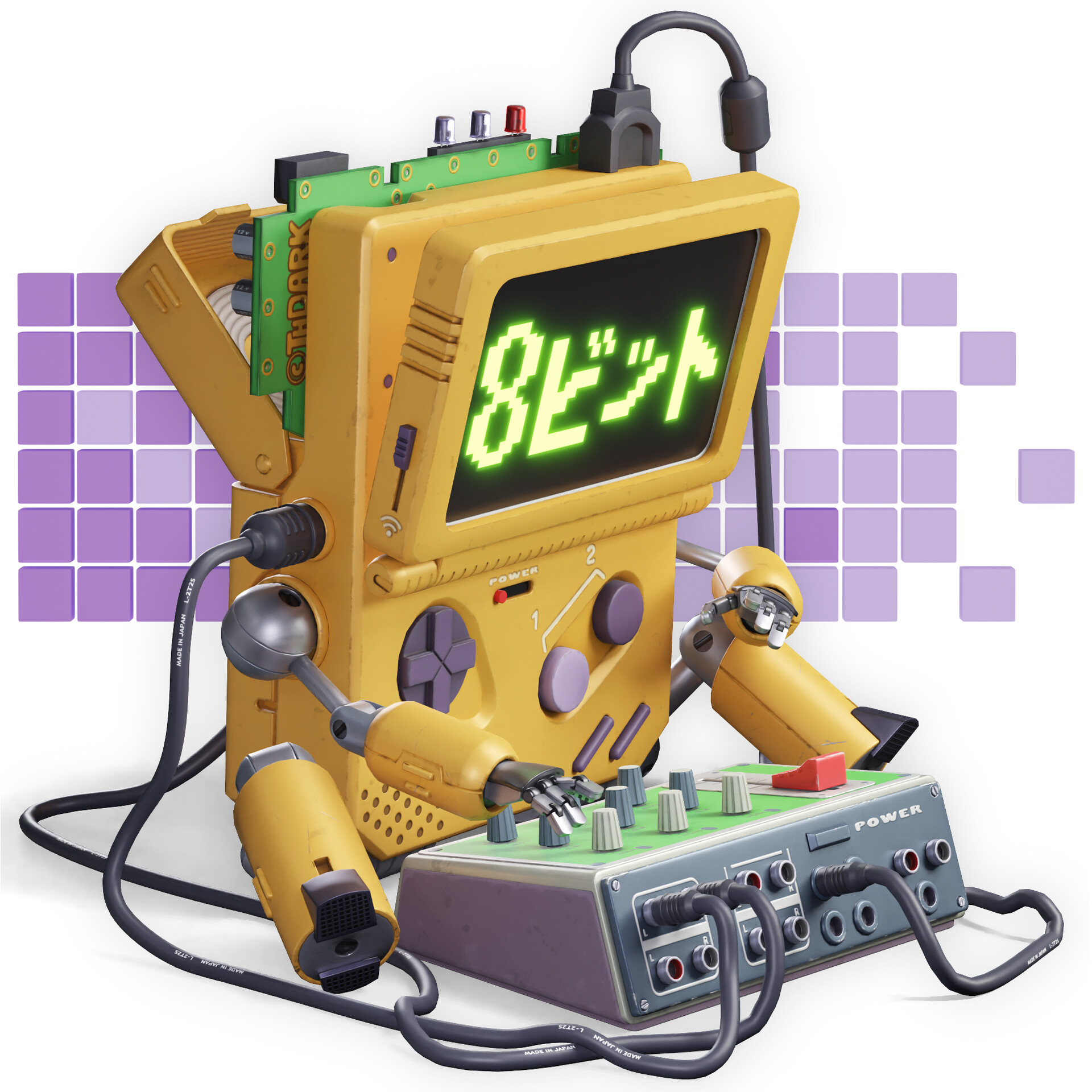 ArtStation - Chiptune-Bot 3D