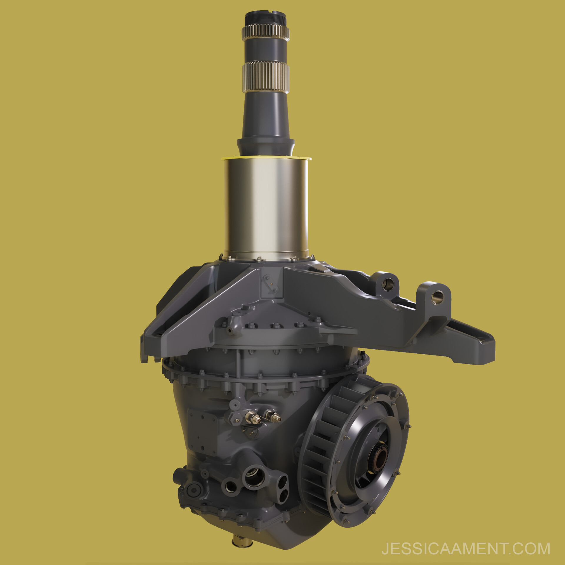 ArtStation - Mechanical aircraft assembly components