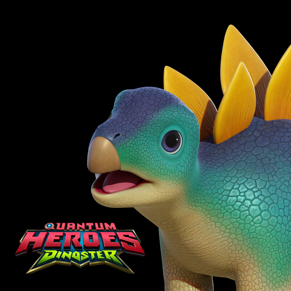 ArtStation - Quantum Heroes Dinoster | BabyStegosaurus