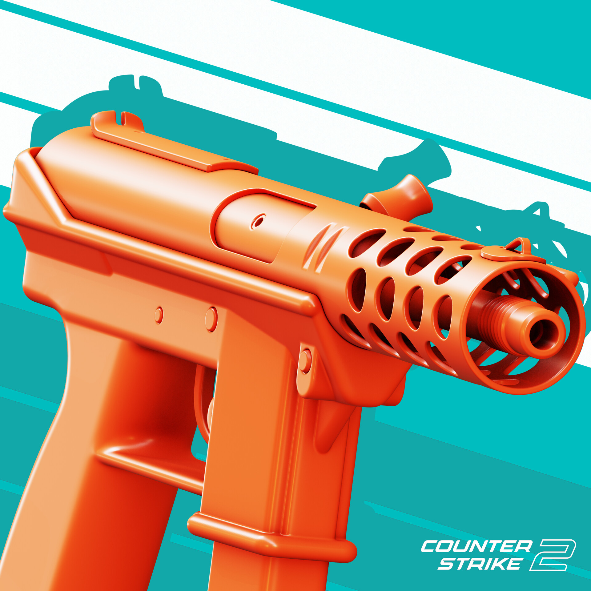 ArtStation - Counter-Strike 2 TEC9 High Poly