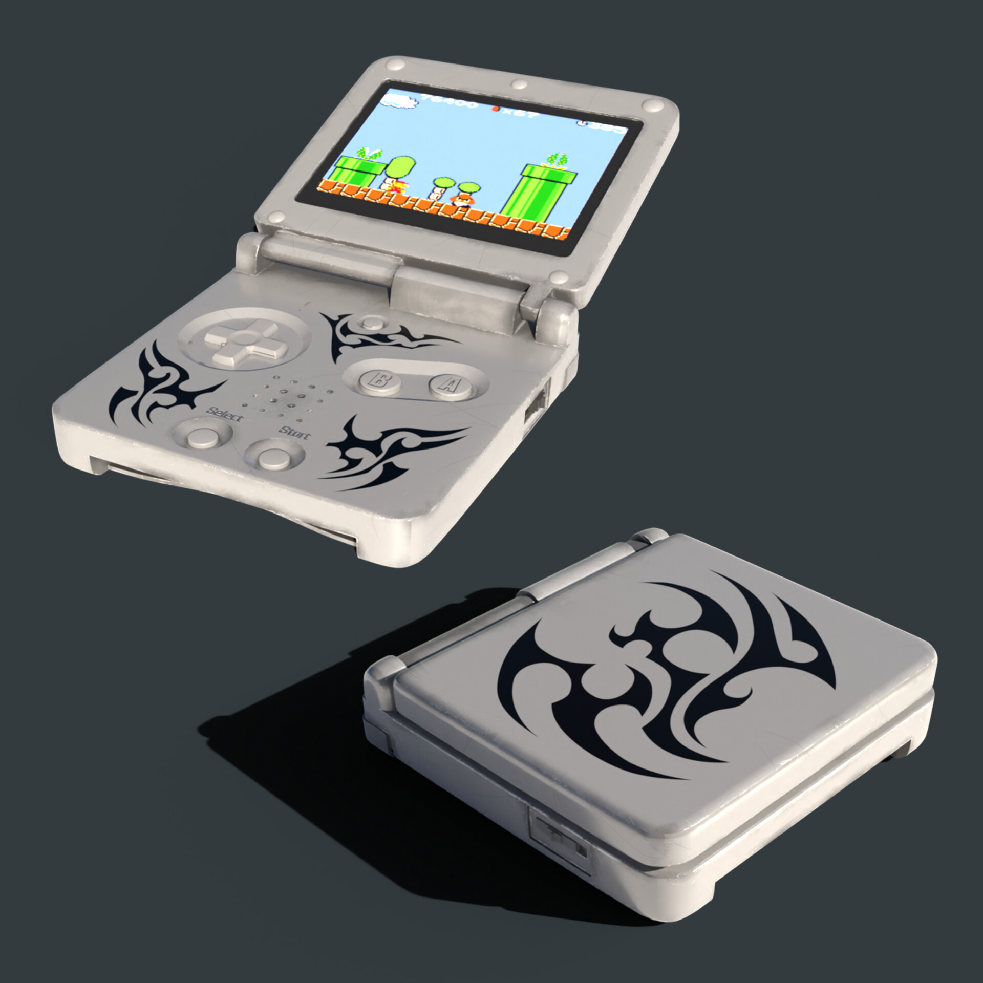 ArtStation - GameBoy Advance SP