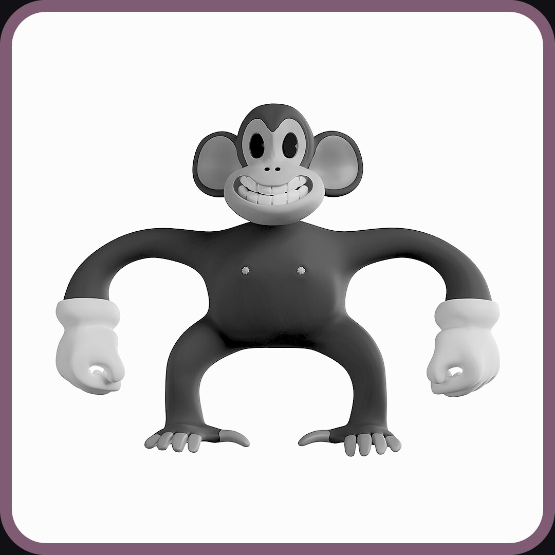 ArtStation - Robbie the Chimp