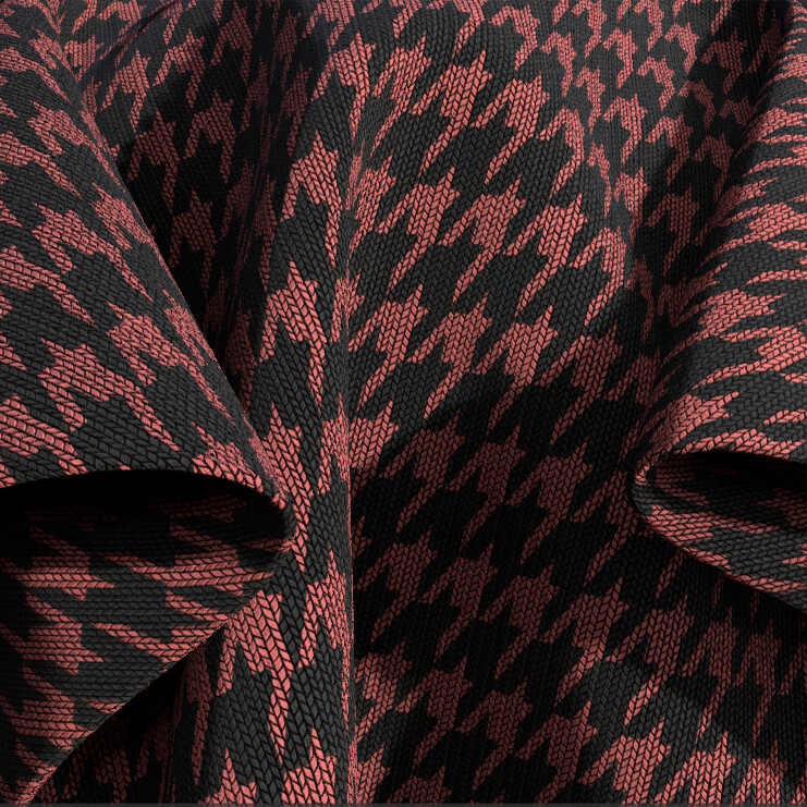 ArtStation - Houndstooth Fabric 3D Texture SBSAR - Smart materials