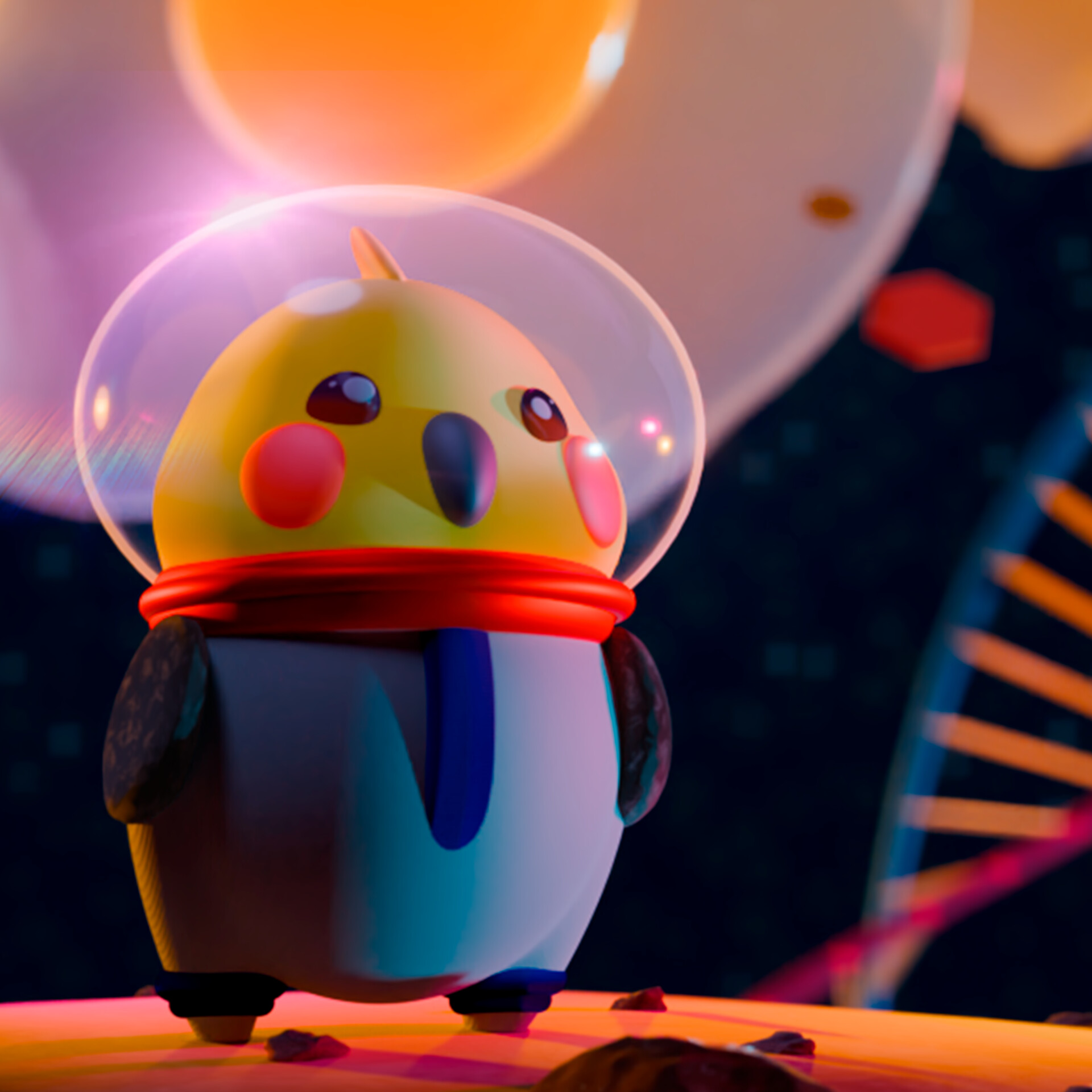 ArtStation - NGC 7742 Fried Egg Galaxy