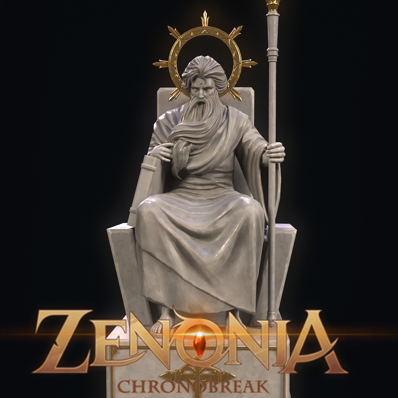 ArtStation - Zenonia God Statue
