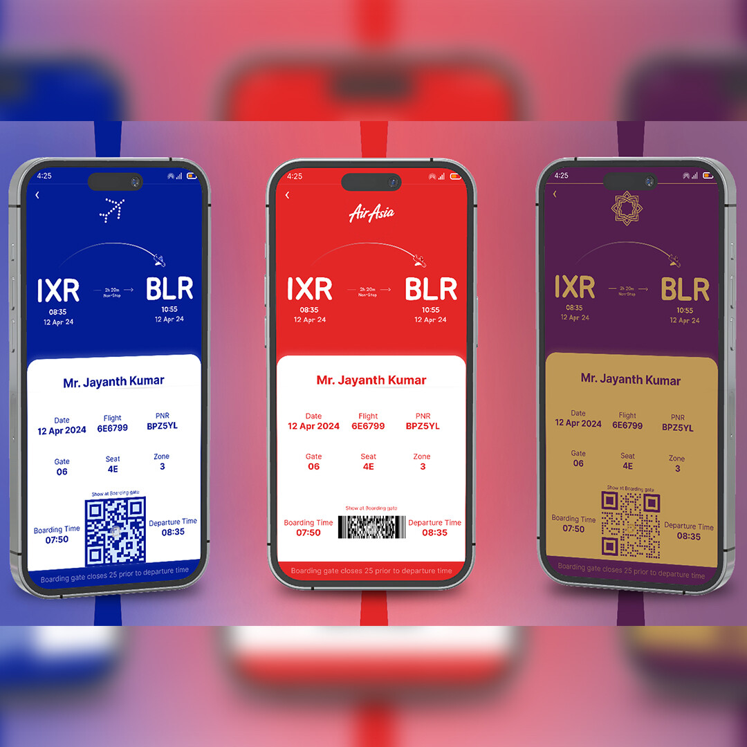 ArtStation - Boarding pass UI Prototype Redesign