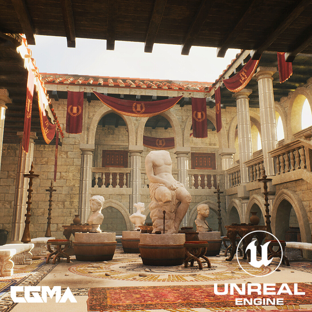 ArtStation - Ancient Roman Workshop - UE5 Modular Environment Course at CGMA.