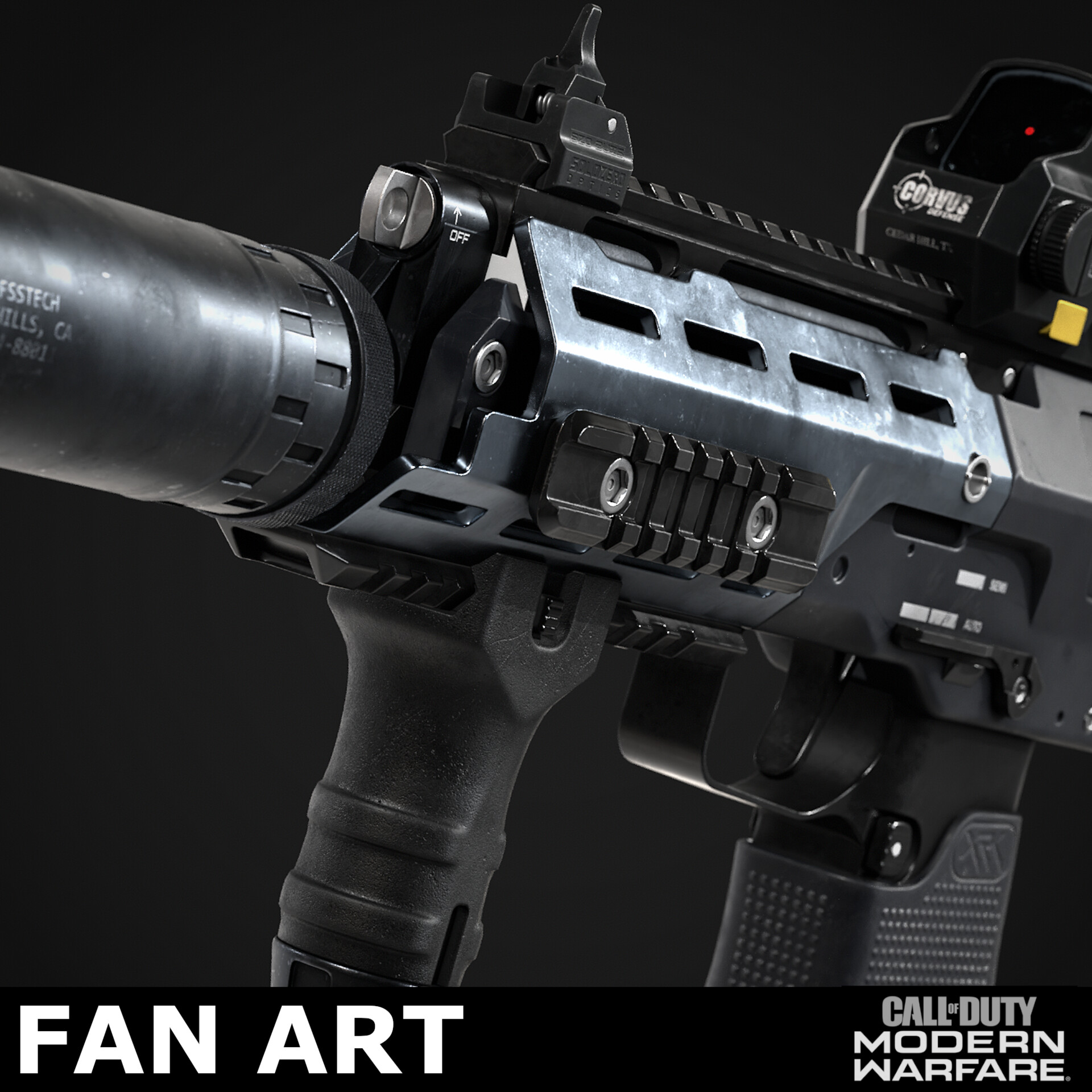 ArtStation - Fan Art MP7 COD:MW (2019)