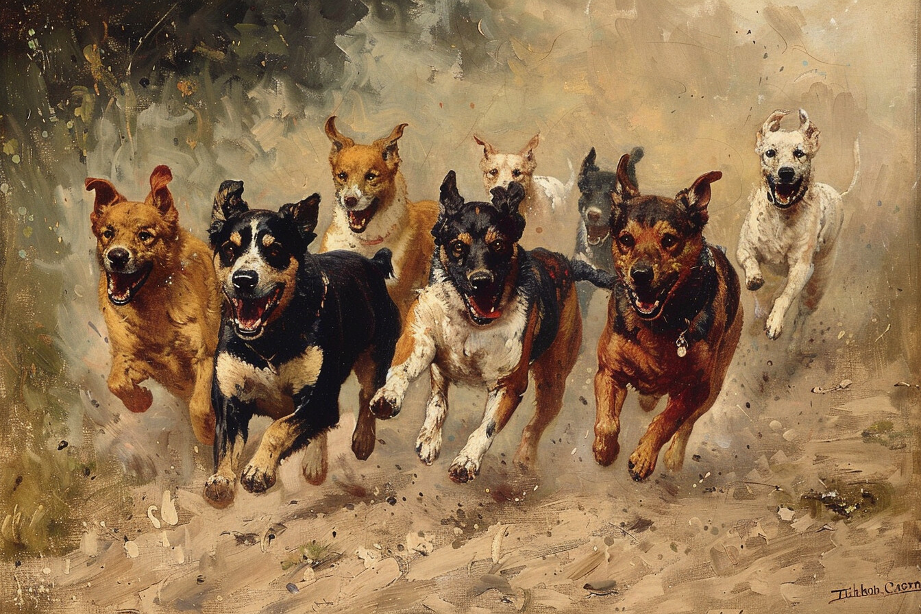 ArtStation - Dog Race