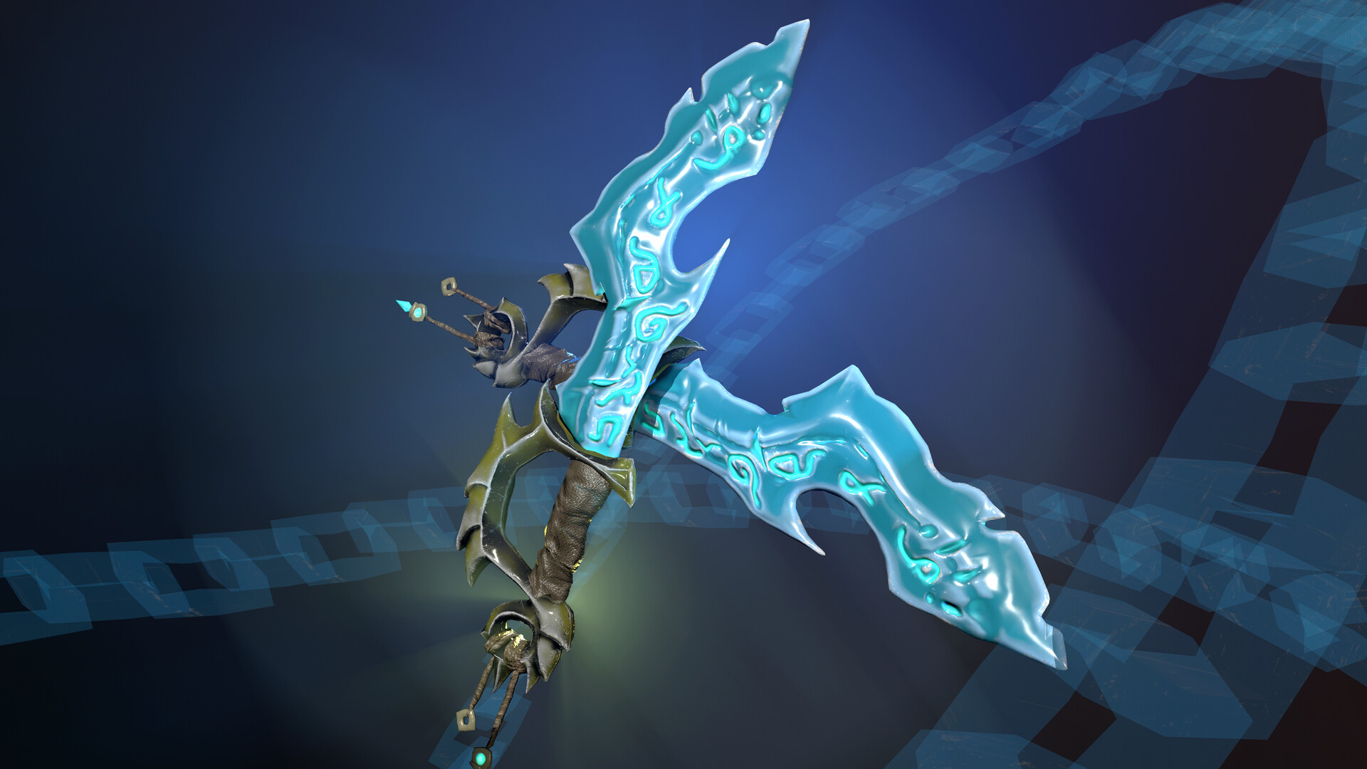 ArtStation - Stylized rune sword