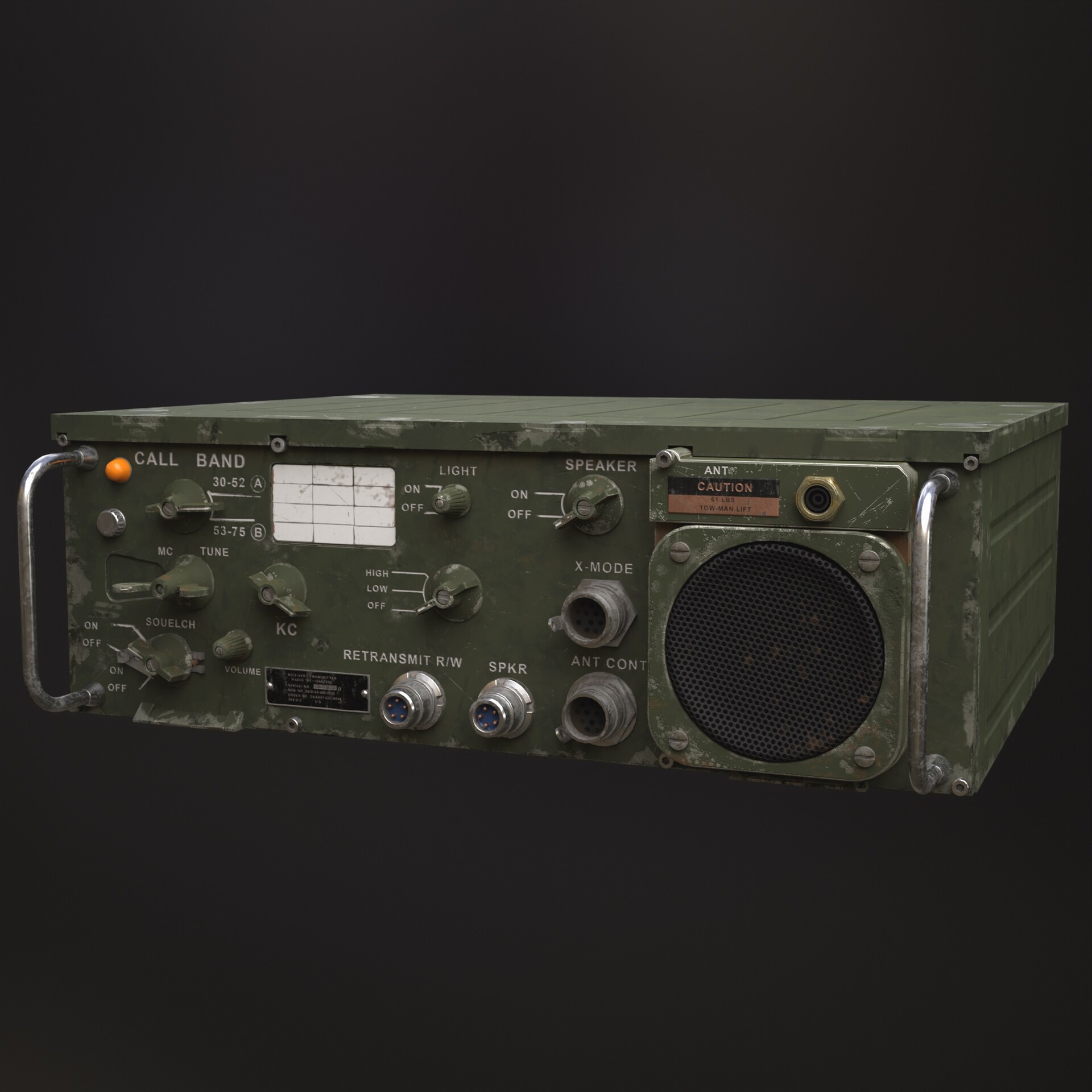 ArtStation - Old Military radio RT-524