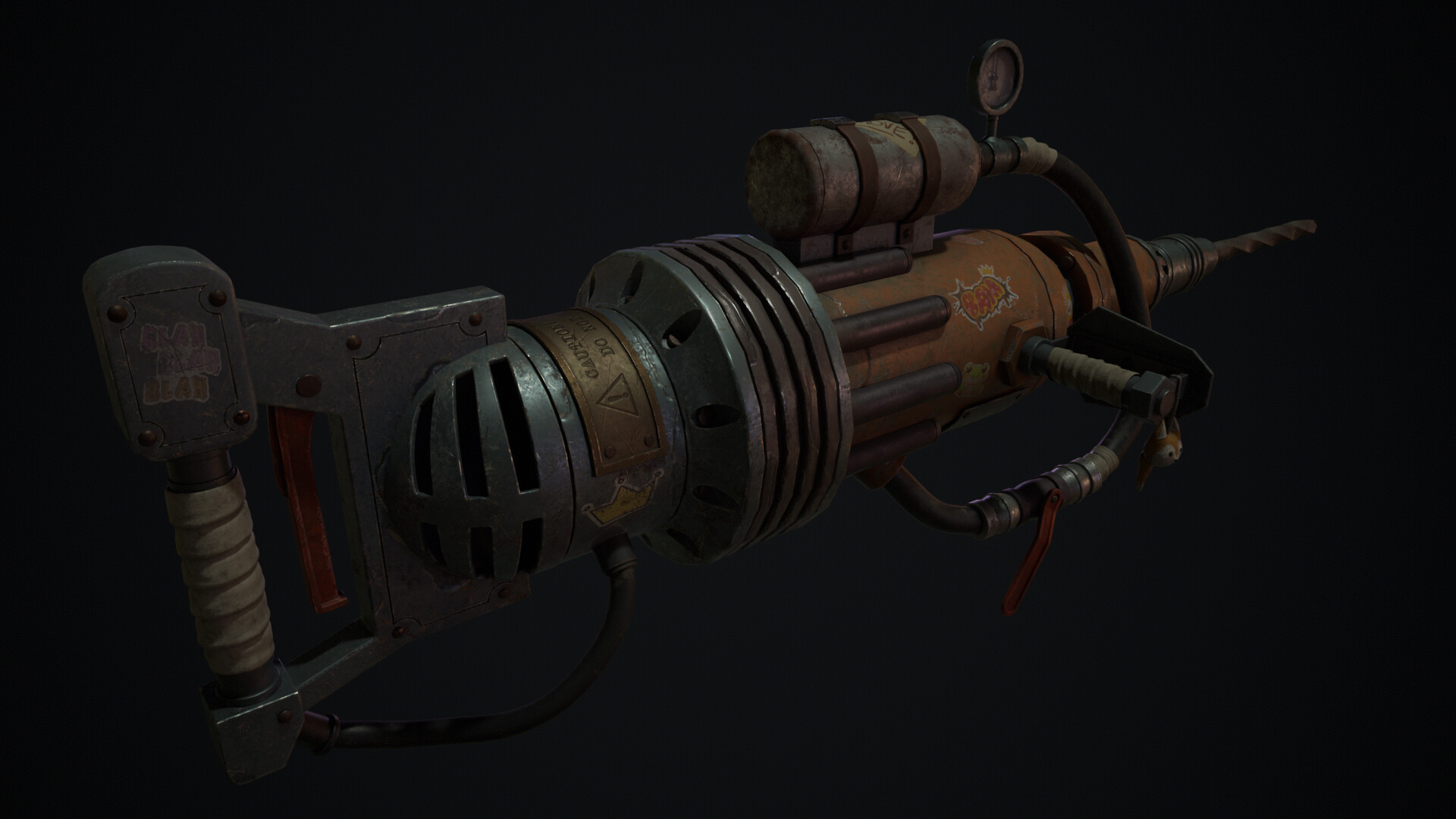 ArtStation - Fallout Jackhammer Drill