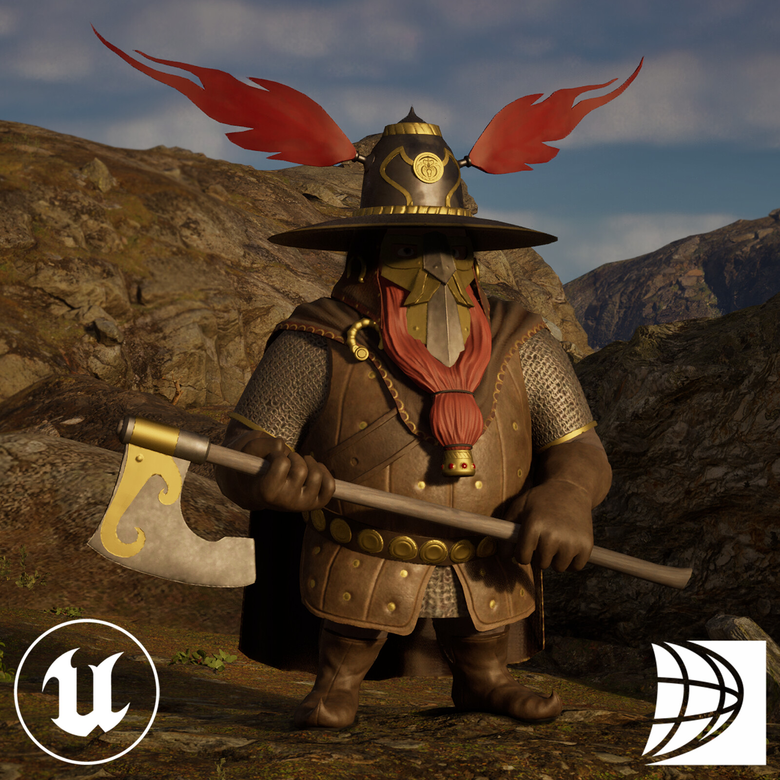 ArtStation - Dwarf Warrior - 3D Game Character