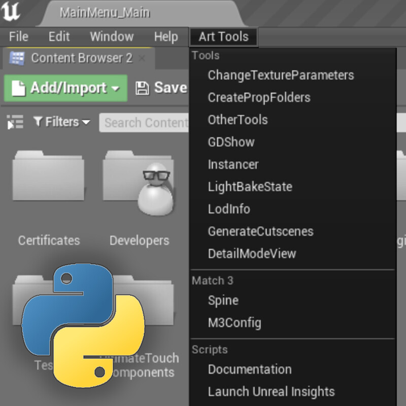 ArtStation - Custom Menu For Tools With Python