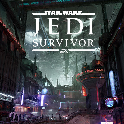 ArtStation - Coruscant Underworld Shopping District