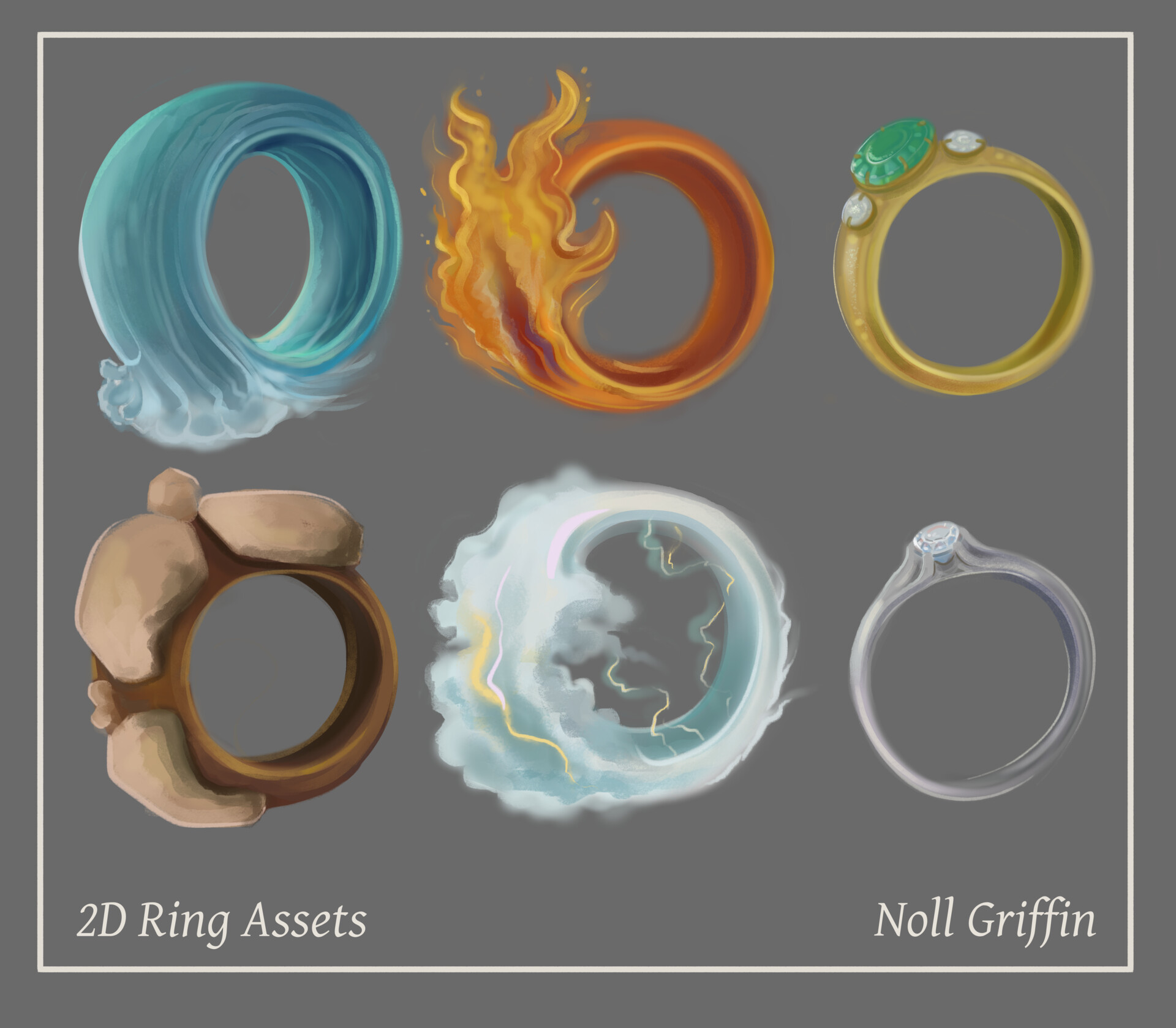 ArtStation - 2D Ring Assets