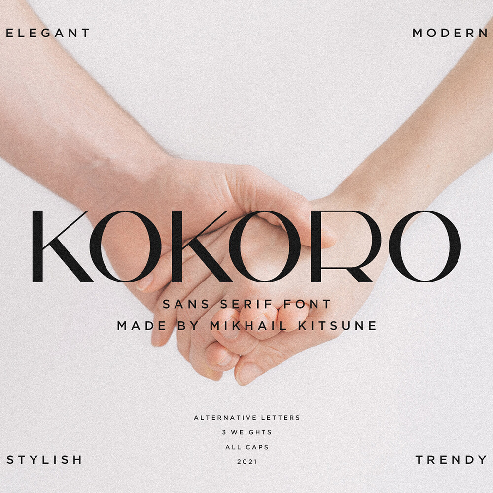 ArtStation - Kokoro - Modern Sans Serif