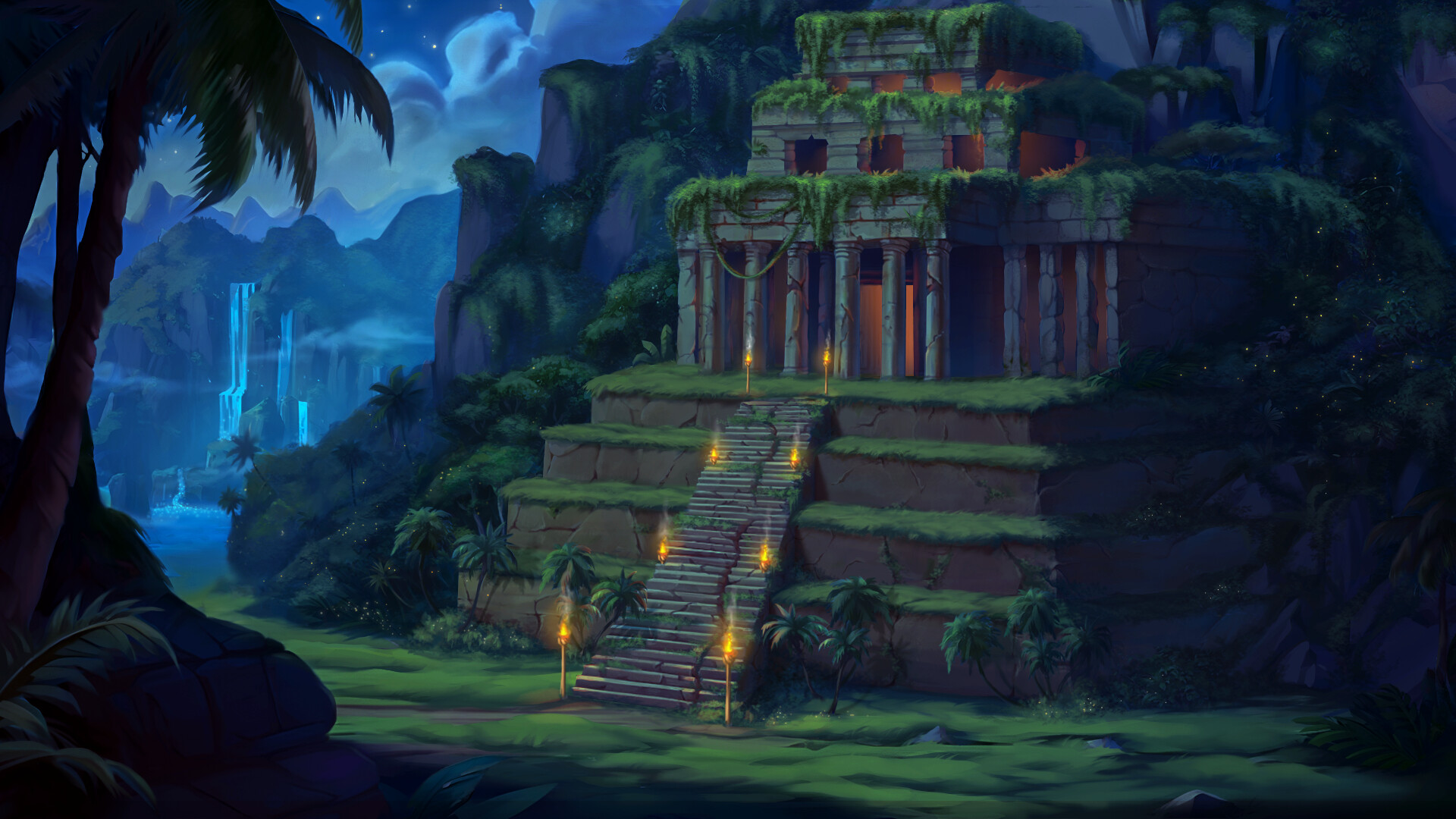 ArtStation - game location "Atlantean Ruins"