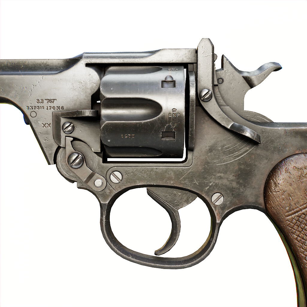 ArtStation - Enfield Revolver No.2 Mk1